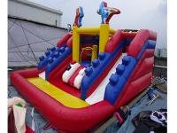 China PVC Tarpaulin Outdoor Inflatable Water Slide For Kids Funny Amusement Games for sale