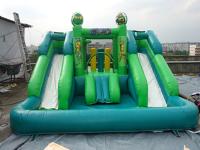 China CE Certificates Inflatable Water Slide PVC Tarpaulin Material For Outdoor Games for sale