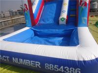 China Outdoor Amusement Mermaid Pink Inflatable Water Slide Double Strong Stitching for sale