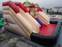 China Outdoor Amusement Inflatable Water Slide CE Certificate Blower For Water Games for sale