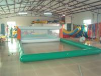 China 0.9mm PVC Inflatable Beach Volleyball Court For Inflatable Water Parks for sale