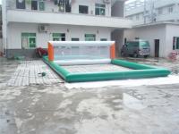 China 0.9mm PVC Inflatable Beach Volleyball Court For Inflatable Water Parks for sale