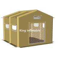 China Wind Resistant Airtight Inflatable camping Cube Tent For 5 Person for sale