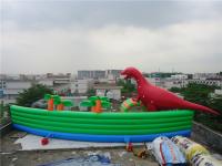China Colorful Dinosaur Theme Inflatable Water Parks For Pool And Lake for sale