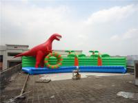 China Colorful Dinosaur Theme Inflatable Water Parks For Pool And Lake for sale