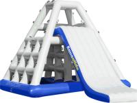 China Adults 3.7mH Inflatable Floating Water Slide EN71 Plato PVC For Parks for sale