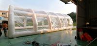 China 12*6m Airtight Clear Inflatable Pool Bubble Dome , Waterproof Pool Dome for sale