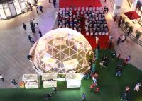 China 9m Diameter Half Dome Clear Inflatable Bubble Tent For Party for sale