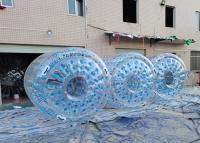 China 0.8 Mm Pvc Cylinder Inflatable Water Roller Ball , Water Walking Roller for sale