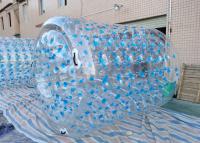 China 0.8 Mm Pvc Cylinder Inflatable Water Roller Ball , Water Walking Roller for sale