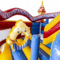 China 0.55mm Pvc Tarpaulin Inflatable Bouncer Combo inflatable jumping castle for sale