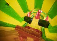 China PVC Outdoor Lion Carton Bounce Obstacle Course 6.5*5.5*3.2m for sale