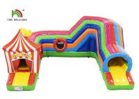 China 0.55mm Plato PVC Inflatable bouncy castle with slide For Party Rental for sale