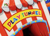 China 0.55mm Plato PVC Inflatable bouncy castle with slide For Party Rental for sale