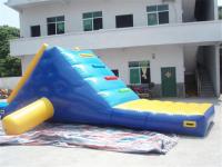 China Aqua Jump Inflatable Water Parks / Inflatable Water Island Waster Slide for sale
