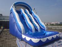 China Amusement Outdoor Inflatable Water Slide With Pool For Kids Water Park Games for sale