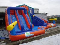China CE Certificate Inflatable Water Park With Slide PVC Tarpaulin For Kids Water Games for sale