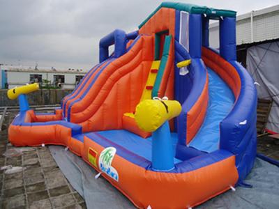China CE Certificate Inflatable Water Park With Slide PVC Tarpaulin For Kids Water Games for sale