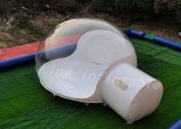 China Semi Transparent 6m Inflatable Bubble Tent With Tunnel Bathroom for sale