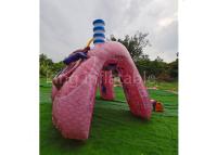 China Plato 0.4mm Inflatable Advertising Products Simulation Lung Heart Model for sale