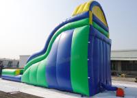 China Commercial Inflatable Giant Jumping Water Slide Twist wave slide With Pool 18 * 8m for sale