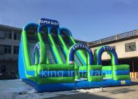 China 0.55mm High Commercial Park Inflatable Water Slide Sports Game for sale