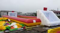 China Standar Inflatable Sports Games / Tarpaulin Football Field 0.55mm PVC tarpaulin for sale