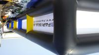 China Gient Tarpaulin Inflatable Sports Games / Tarpaulin Football Playground for sale