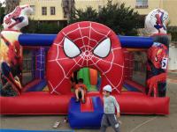 China Commercial Outdoor Children Spiderman Inflatable Amusement Park For Jumping Fun for sale