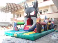 China Inflatable Amusement Park Commercial PVC Inflatable Superman Playground for sale
