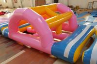 China Pink Amusement Inflatable Water Park With Color Printing for sale
