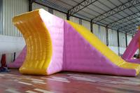 China Pink Amusement Inflatable Water Park With Color Printing for sale