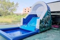 China Funny Dinosaur Theme 8.5m By 3m Inflatable Water Slide for sale