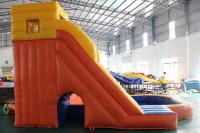 China Kids 0.90mm Plato Inflatable Water Slide With Swimming Pool for sale