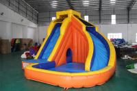 China Kids 0.90mm Plato Inflatable Water Slide With Swimming Pool for sale