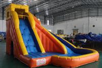 China Kids 0.90mm Plato Inflatable Water Slide With Swimming Pool for sale