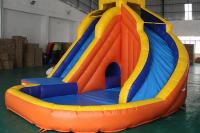 China Kids 0.90mm Plato Inflatable Water Slide With Swimming Pool for sale