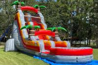 China Commercial Colorful PVC Inflatable Water Slide Forest Theme for sale