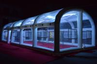China Plato 0.65mm Inflatable LED Lighting Tent Blow Up House For Party for sale