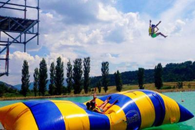 China 0.9mm PVC Inflatable Jumping Pillow For Outdoor Water Parks for sale