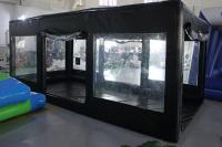 China Custom Airtight Clear Inflatable PVC Car Capsule Tent 6m By 4m for sale