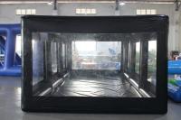 China Custom Airtight Clear Inflatable PVC Car Capsule Tent 6m By 4m for sale