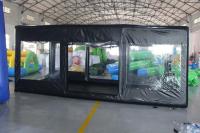 China Custom Airtight Clear Inflatable PVC Car Capsule Tent 6m By 4m for sale