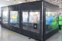 China Custom Airtight Clear Inflatable PVC Car Capsule Tent 6m By 4m for sale