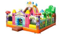 China 0.55mm PVC Inflatable Bouncy Castle Playground For Rental Full Color Printing for sale