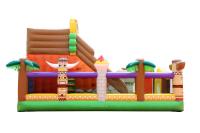 China 0.55mm PVC Inflatable Bouncy Castle Playground For Rental Full Color Printing for sale