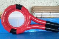 China Transparent Cylinder Inflatable Sports Games Tennis Racket For Team Building for sale