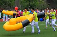 China Transparent Cylinder Inflatable Sports Games Tennis Racket For Team Building for sale