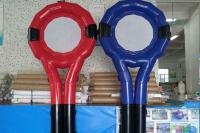 China Transparent Cylinder Inflatable Sports Games Tennis Racket For Team Building for sale