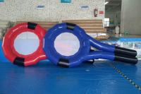 China Transparent Cylinder Inflatable Sports Games Tennis Racket For Team Building for sale